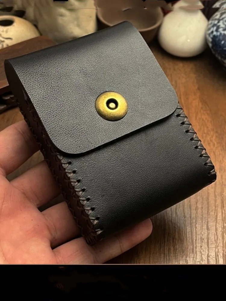 Double-open Cowhide Leather Cigars Cigarettes Cases for Long Cigarette ...