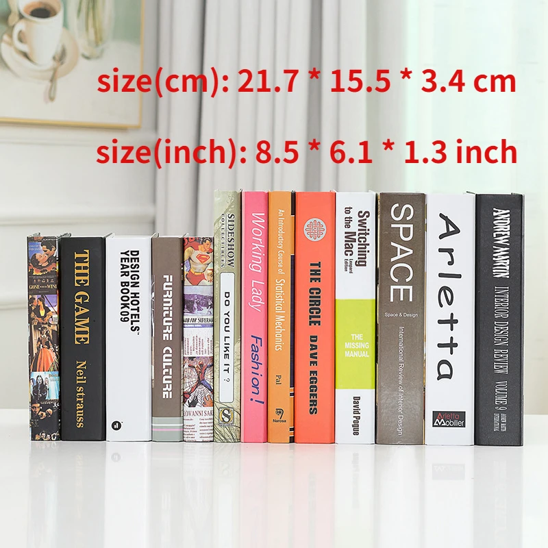 Books-Storage-Box-Home-Prop-Books-Simulation-Book-Decoration-New-Fake ...