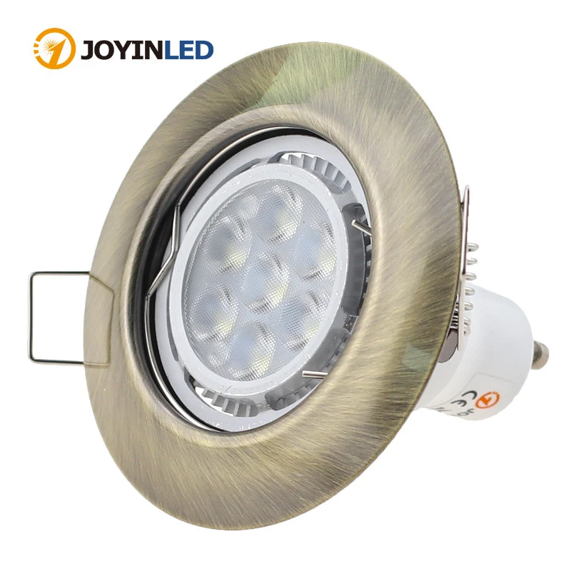 Gu10 Recessed Spotlight Frame | Ceiling Lamp Holder Gu10 Mr16 - Round ...