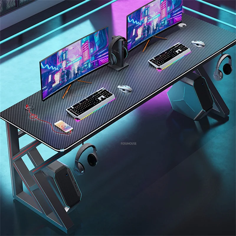 Modern-Carbon-Fiber-Desktop-Computer-Desk-for-Office-Furniture-Internet ...