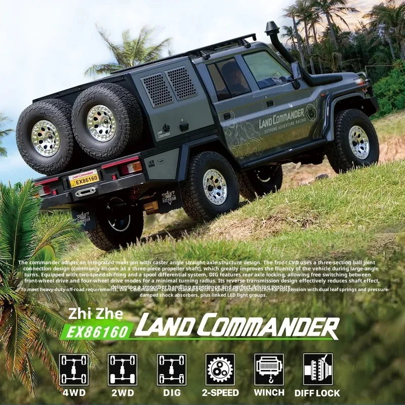 Ruitai RGT EX86160 LC79 Lano Commander 1/10 4WD RC Car Simulation ...