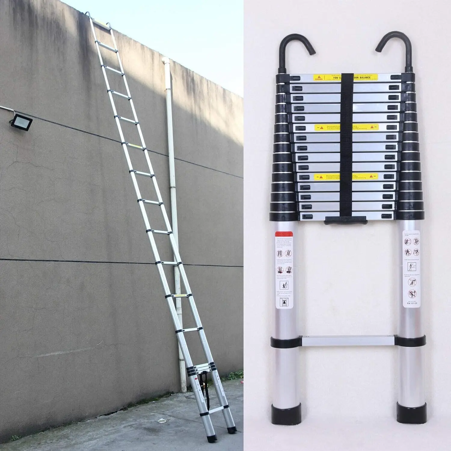 DayPlus-Telescopic-Ladder-6-2M-20-3FT-W-Detachable-Hooks-Extendable ...