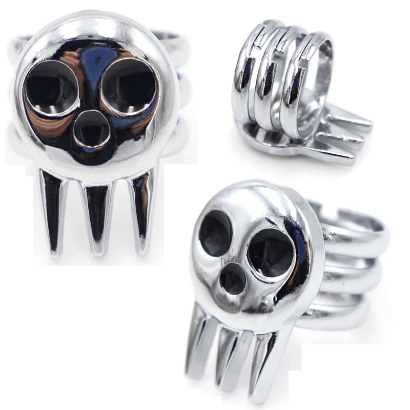 Anime-Death-The-Kid-Cosplay-Rings-Unisex-Opening-Adjustable-Skull-Ring ...