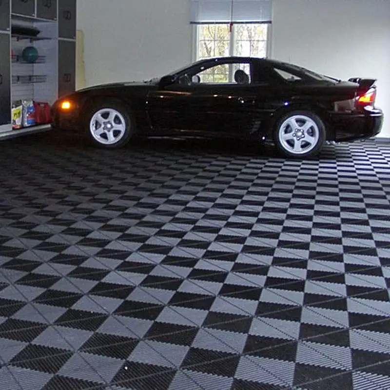 Waterproof-Car-Garage-Floor-Grate-Plastic-Modular-Interlocking-Tiles ...
