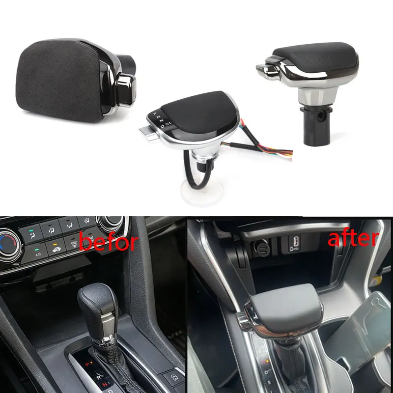 Car-Modified-Automatic-Stick-Gear-Shift-Knob-Lever-Shifter-Headle-For ...