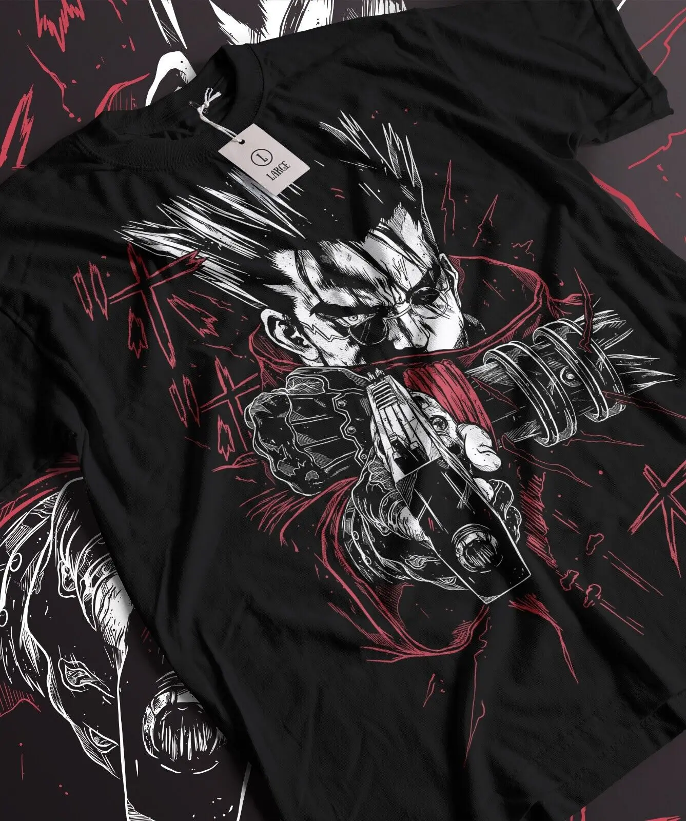 Trigun-Camiseta-de-Vash-The-Stampede-Moon-para-hombre-y-mujer-camisa-de ...