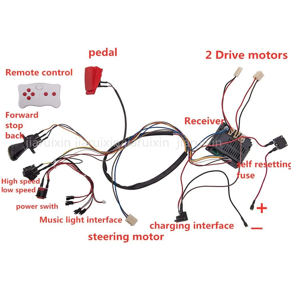 Children-electric-car-DIY-modified-wires-and-switch-kit-Self-made-kids ...