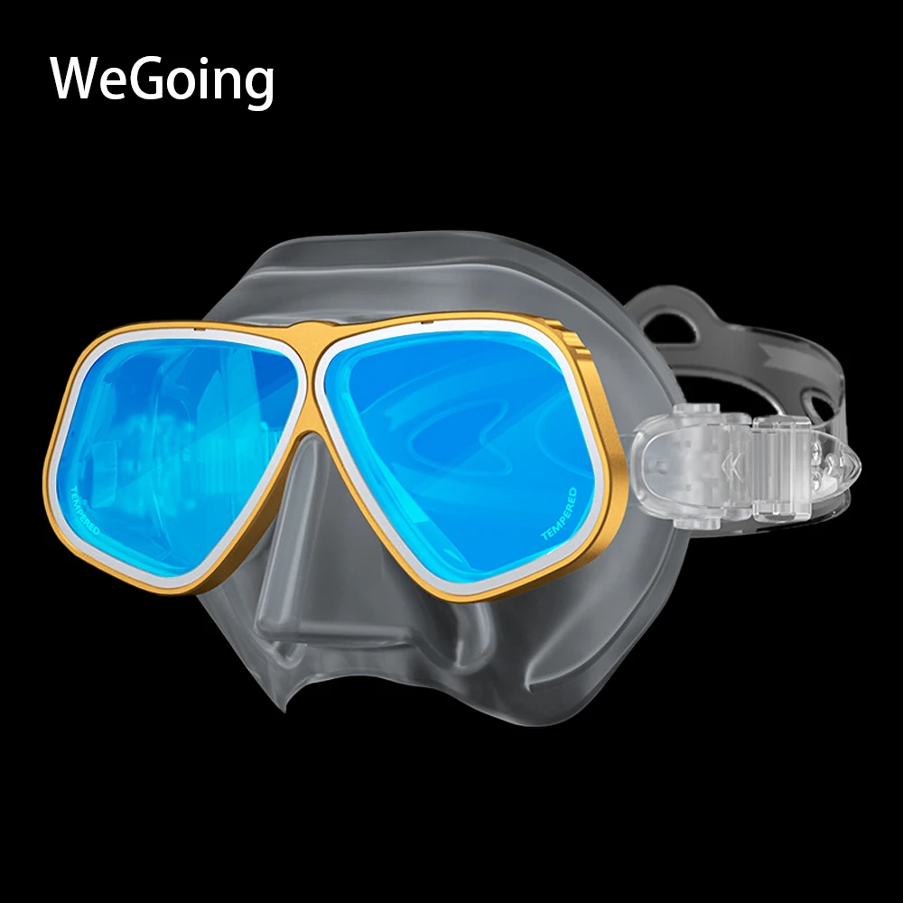 Alloy-Diving-Snorkel-Mask-Similar-Apollo-s-with-Blue-Lens-Tempered ...