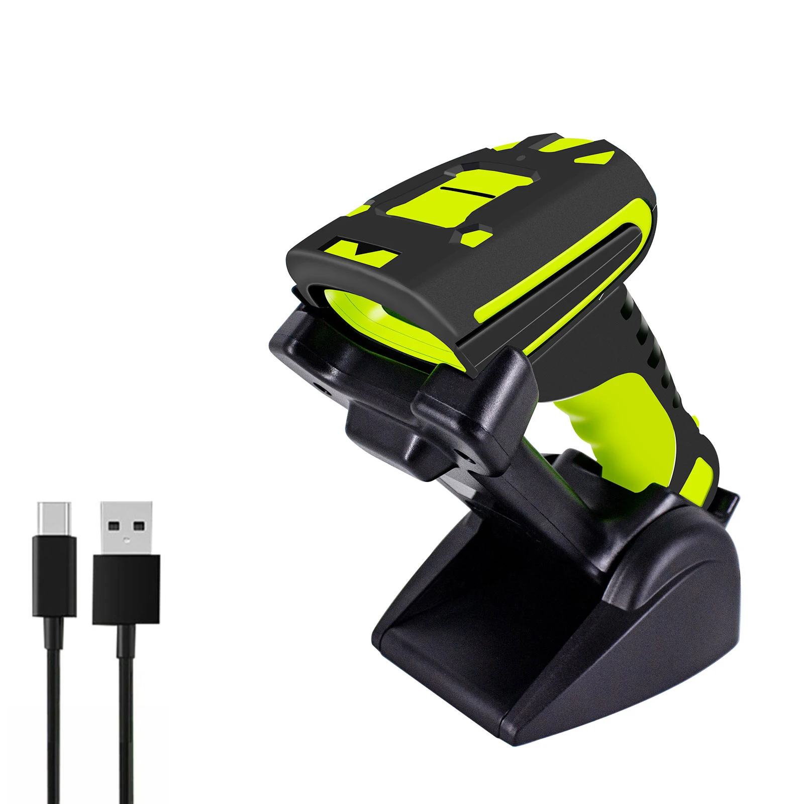 1D/2D 433MHz Wireless Bluetooth Industrial Handsfree Barcode Scanner ...