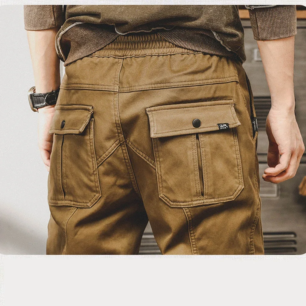 American Retro Function Pants Men's Loose Straight Military Jogger ...