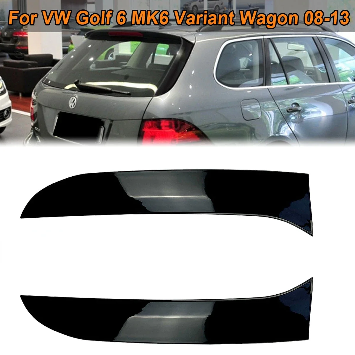 Rear-Window-Deflector-Splitters-Side-Wing-Spoiler-Sticker-Trim-Cover ...
