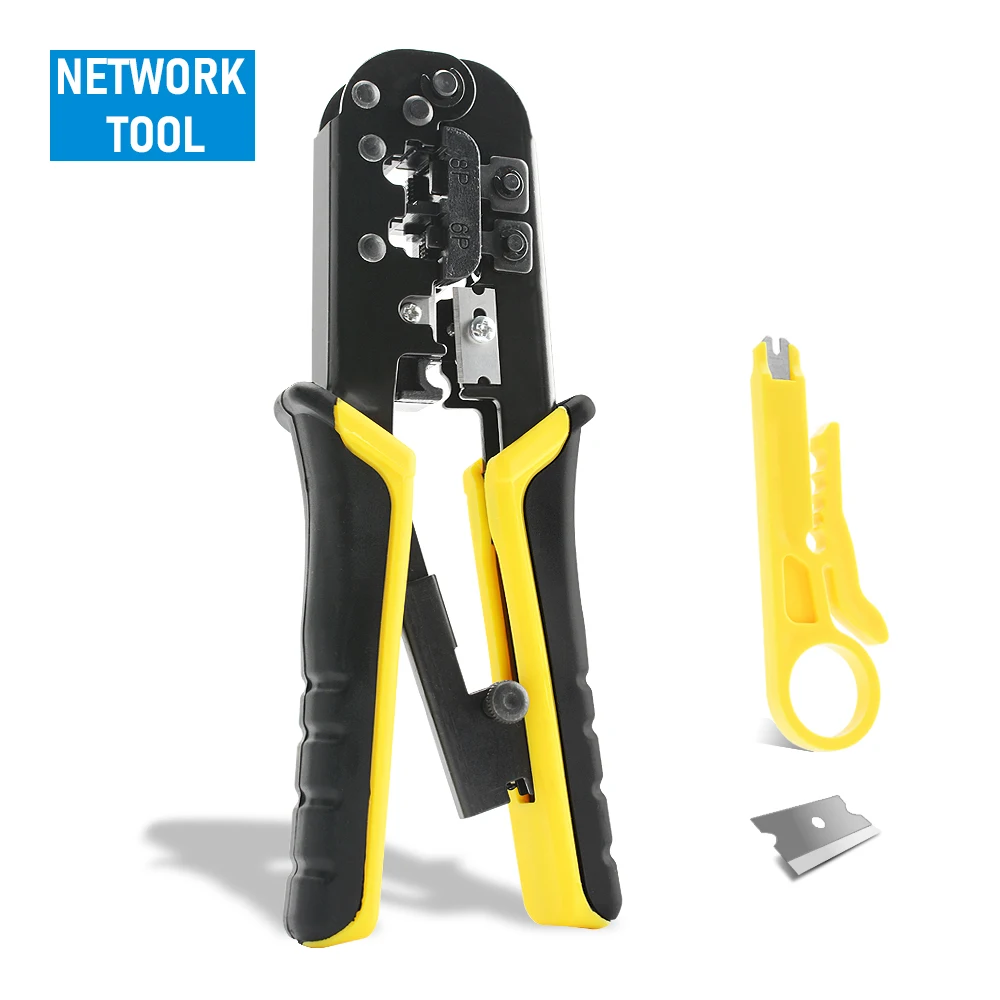 RJ45-Crimper-RJ11-RJ45-strumento-di-crimpatura-rete-Ethernet-LAN ...