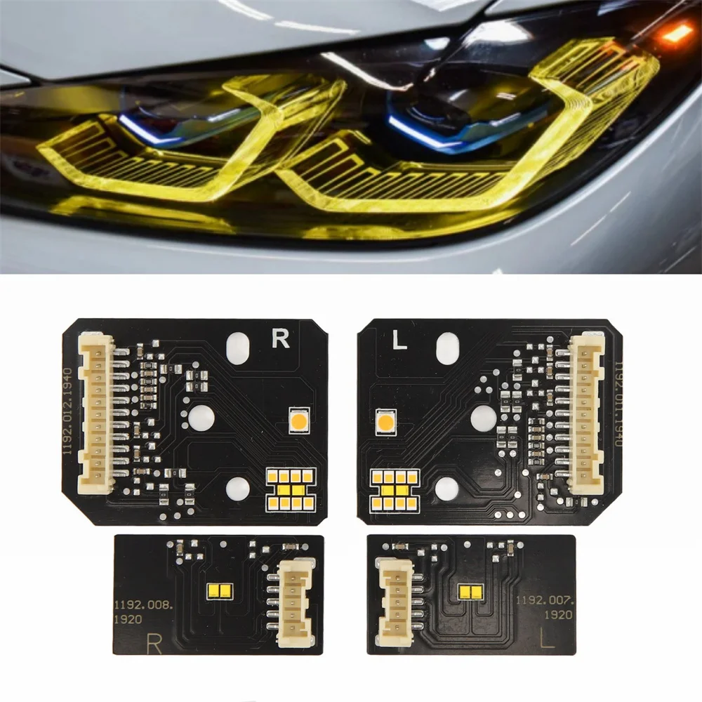 Yellow DRL LED Modules Board Set For BMW M3 G80 M4 G82 G83 G22 G23 G26 ...