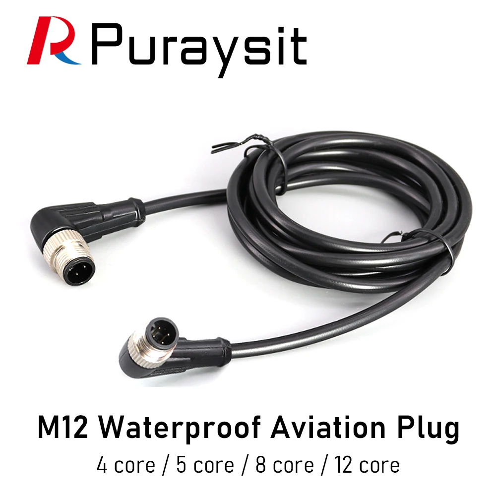 M12-Connector-Waterproof-Aviation-Plug-with-wire-4-core-5-core-8-core ...