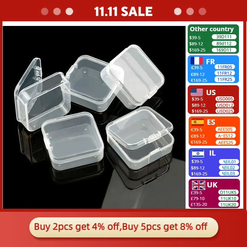 5-5x5-5x2-1cm-square-Plastic-Storage-Box-Jewelry-Container-Transparent ...