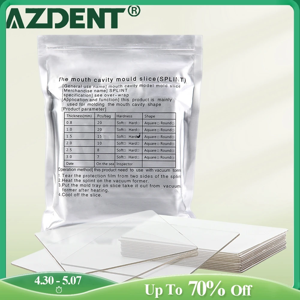 AZDENT-Dental-Orthodontic-Splint-Retainer-Vacuum-Forming-Sheet-Soft ...