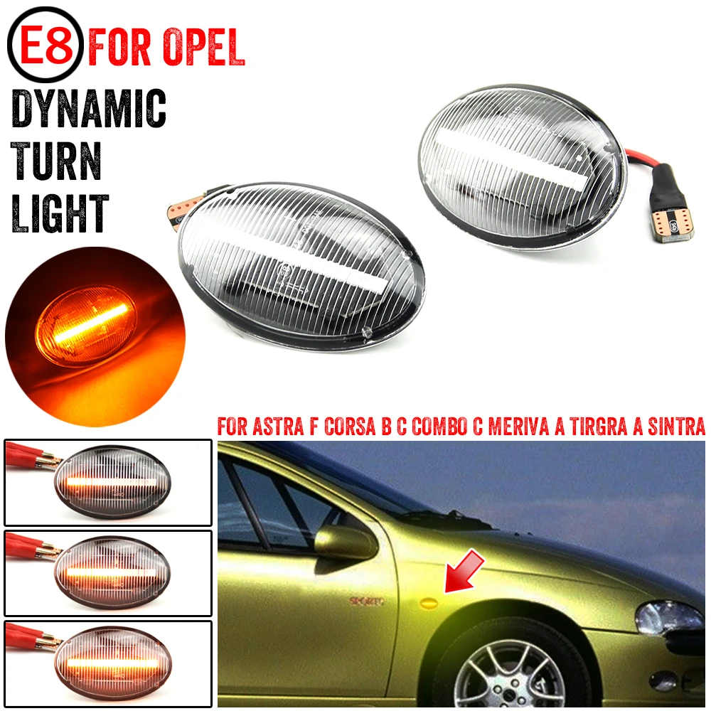 2Pcs-Car-Dynamic-LED-Side-Marker-Lihgt-Turn-Signal-Lamp-For-Opel-Corsa ...