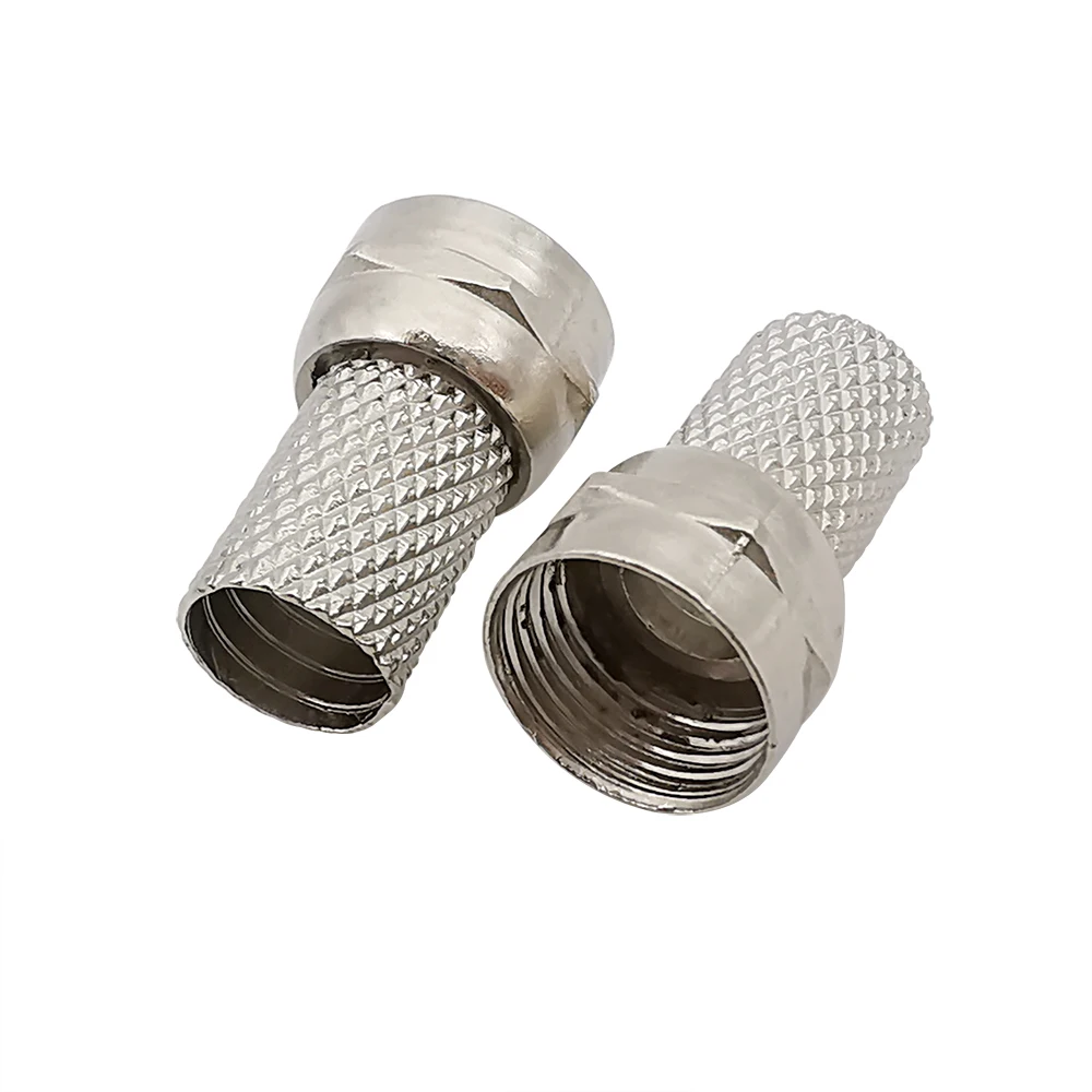 5-10-20Pcs-F-Connector-Screw-On-Type-75-5-F-Plug-RG6-Satellite-TV ...
