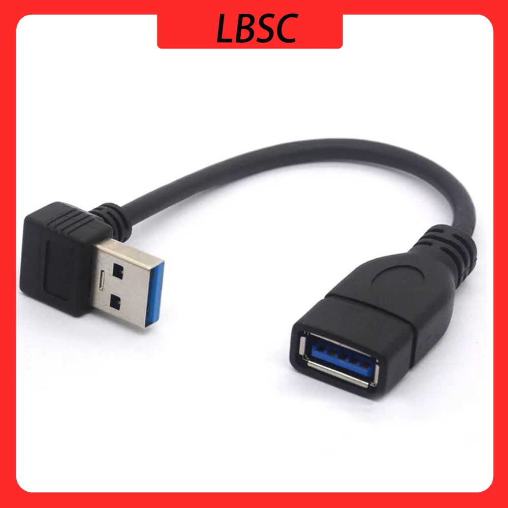 LBSC-Short-USB-3-0-Extension-Cable-90-Degree-Left-Angled-USB-Type-A ...