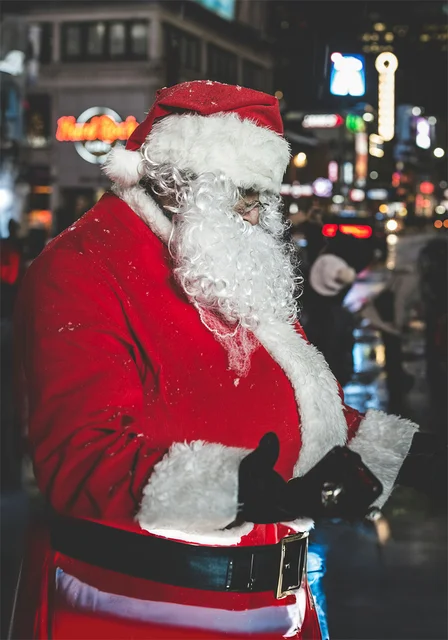 Santa Costume Mrisata Santa Claus Belly Santa Claus Costume Fat Suits ...