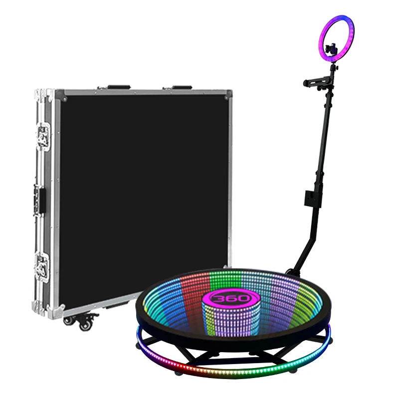 360 Photobooth Machine Led Mirror Glass Video Booth Rotary 360 115 ...
