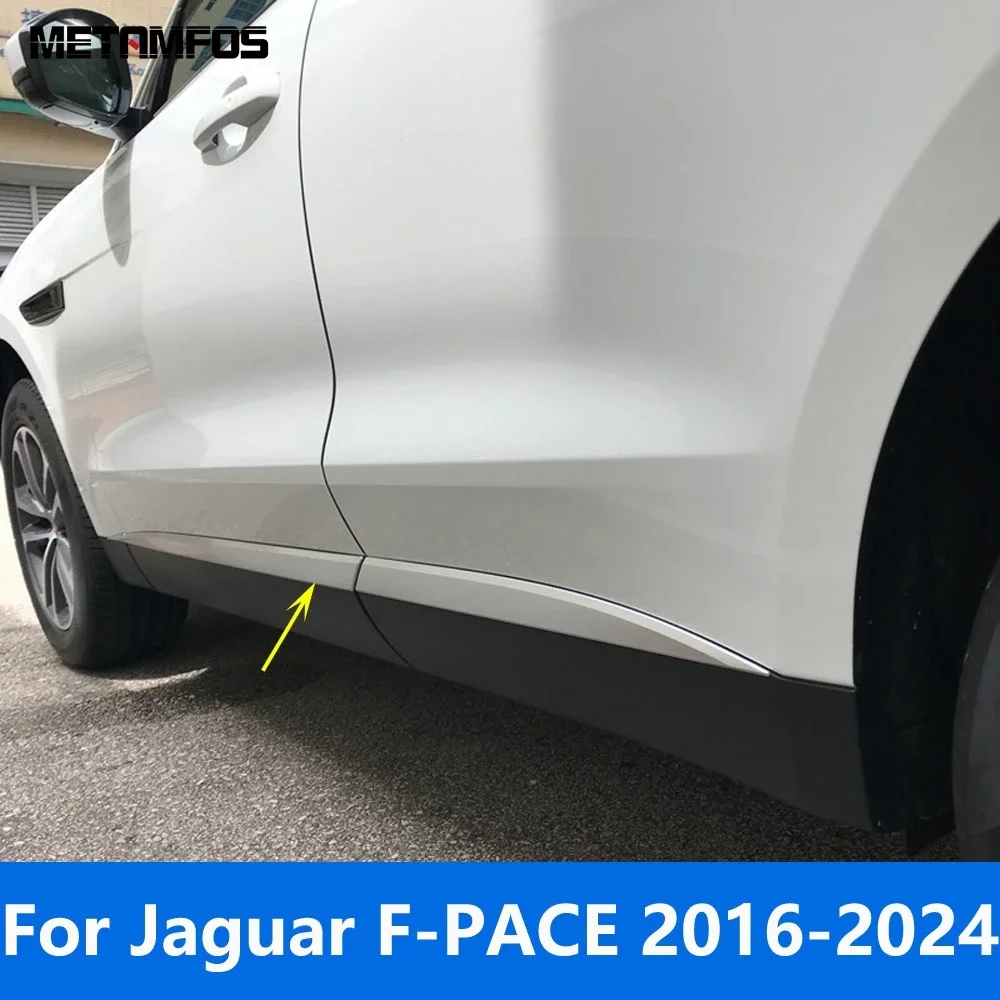 For-Jaguar-F-PACE-2016-2022-2023-2024-Chrome-Door-Side-Strip-Body ...