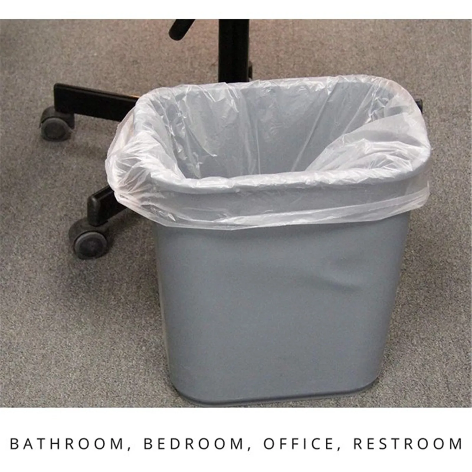 Grey Clear Garbage Bags