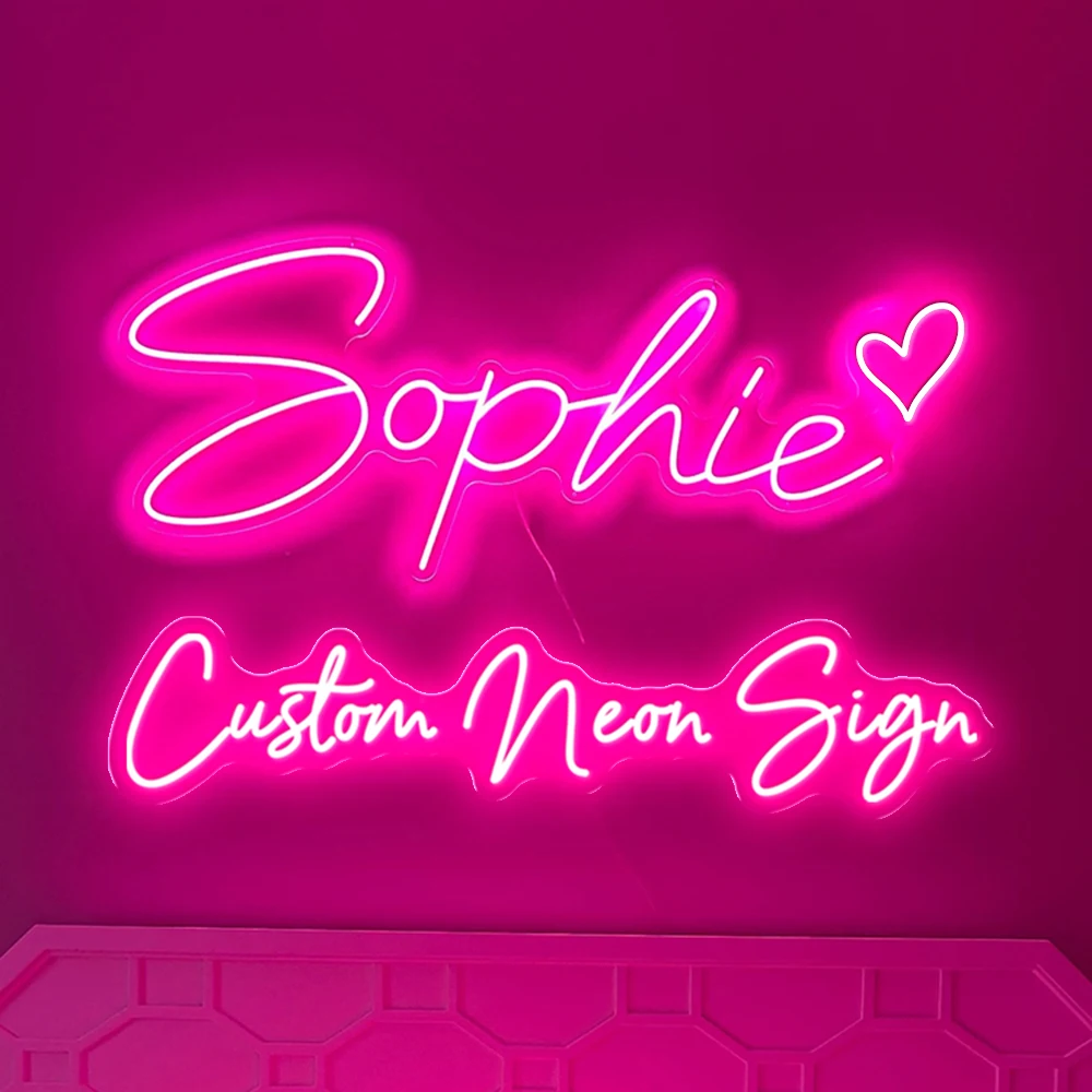 Lampe-N-on-LED-Personnalis-e-avec-Signe-de-Nom-Veilleuse-Cadeaux-d ...