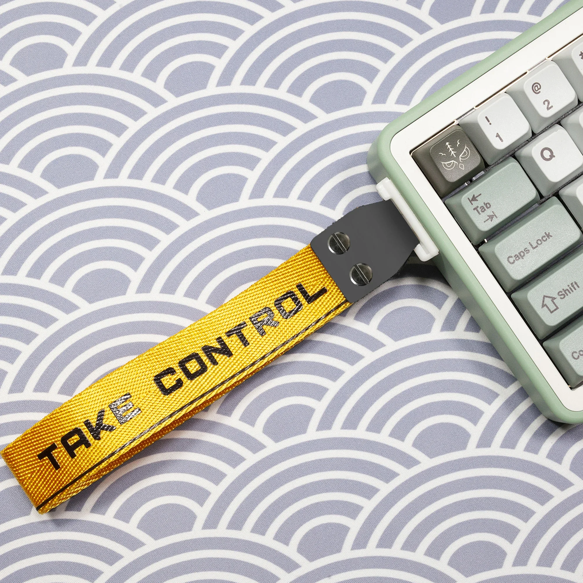 Latenpow-Take-Control-Nylon-Strap-for-Gaming-mechanical-keyboard-Black ...