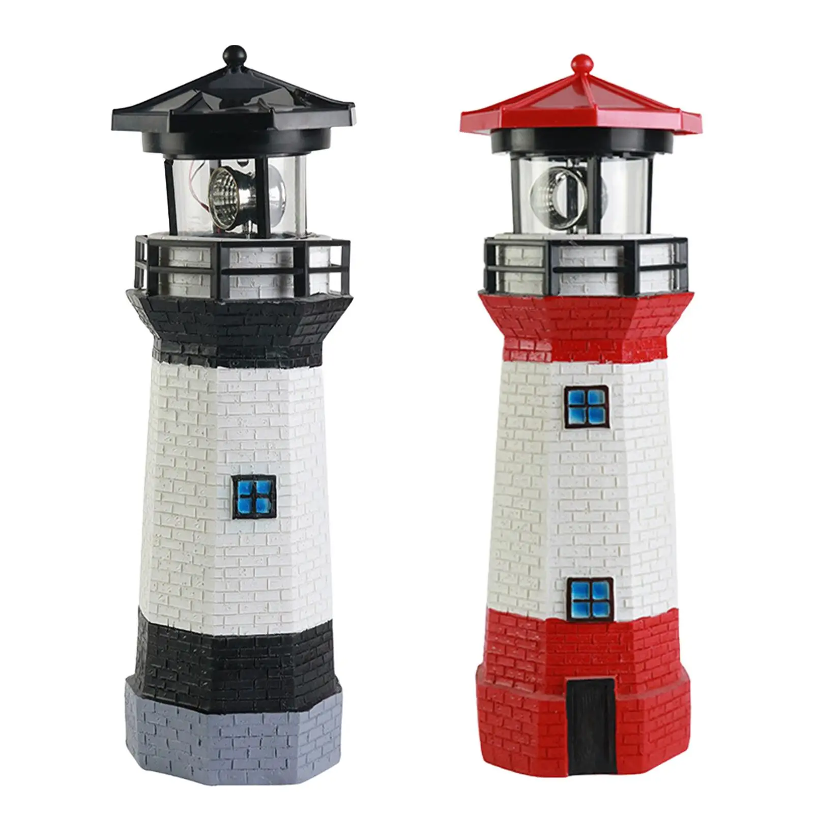 Solar-Lighthouse-Garden-Statue-28cm-Figurine-for-Pathway-Yard-Outdoor ...