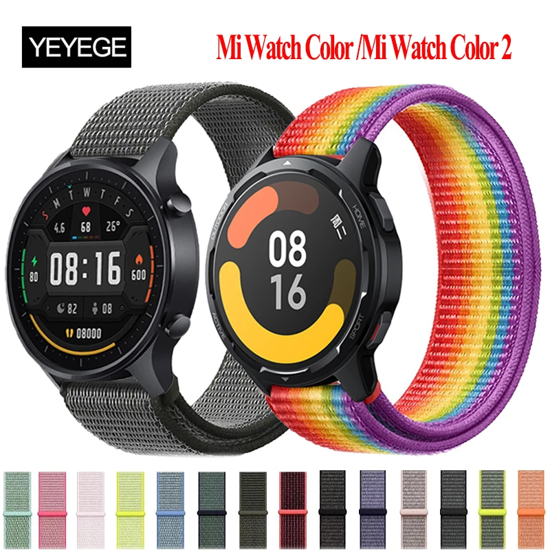 Nylon-Loop-Strap-For-Xiaomi-Mi-Watch-Color-Band-mi-watch-Color-2-Wrist ...