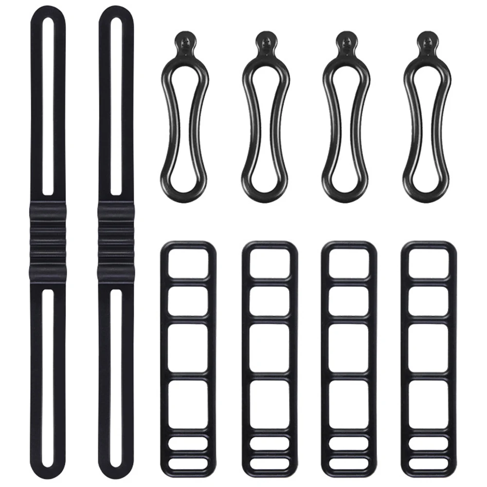 10pcs-Cycling-Light-Holder-Bike-Silicone-Mount-Band-Bicycle-Headlight ...