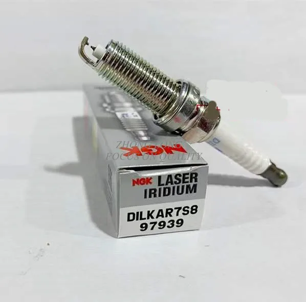 4 PCS Original dual iridium spark plug DILKAR7S8 97939 is applicable to ...