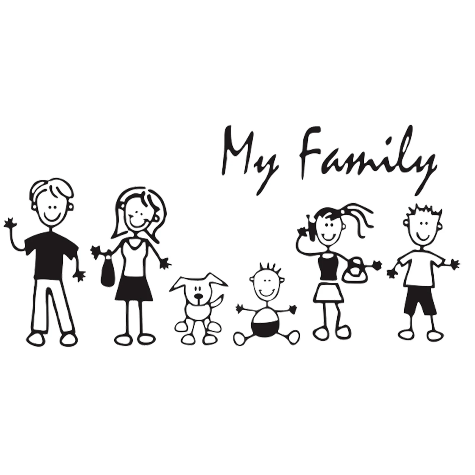 Family-Car-Decals-Stickers-Family-Stickers-For-Car-Windows-My-Family ...