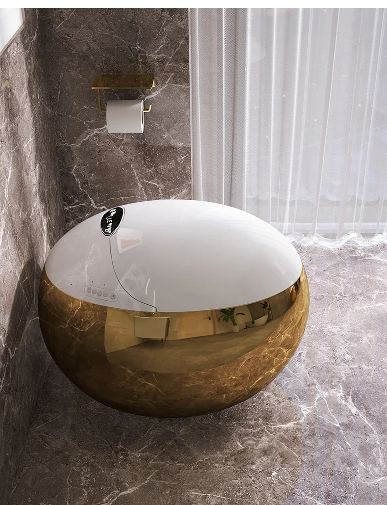 Toalete-cer-mico-inteligente-do-ouro-lou-as-sanit-rias-galvanizadas ...