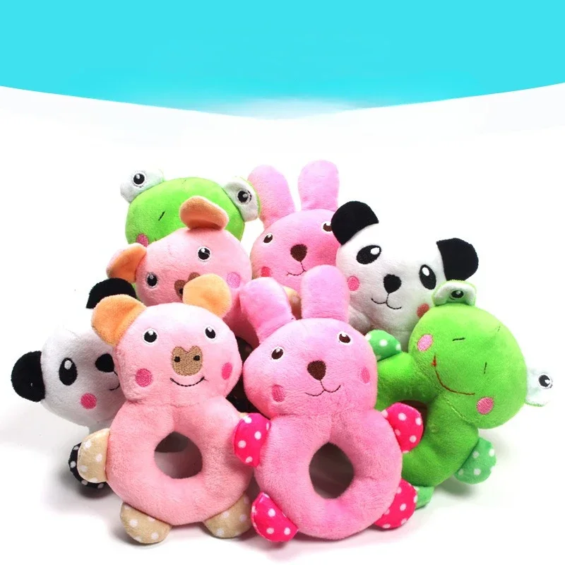 Stuffe-Cartoon-Panda-Frog-Rabbit-Dog-Soft-Plush-Pet-Chew-Toy-For-Small ...