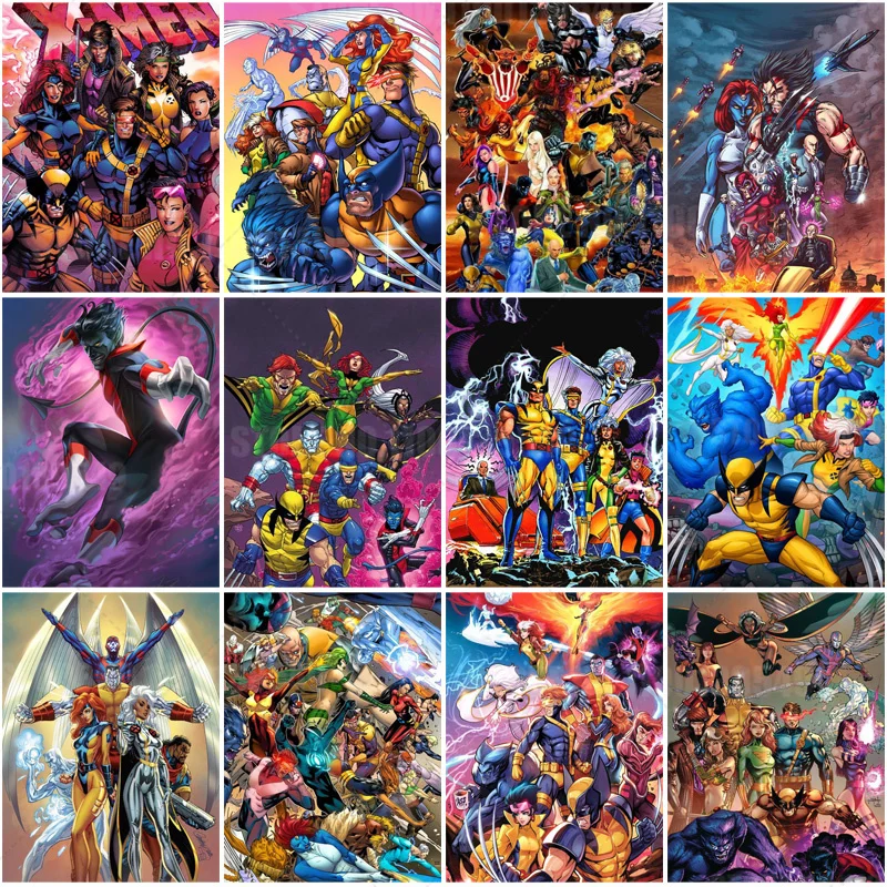 Marvel-X-Men-Cool-Comic-Diamond-Painting-Cartoon-Diamond-Embroidery ...