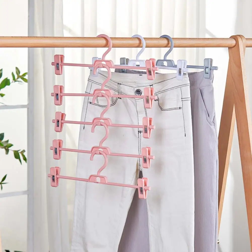 5pcs-Skirt-Peg-Hanger-Space-Saving-Hook-Rack-Pants-Stand-Hanger-Pinch ...