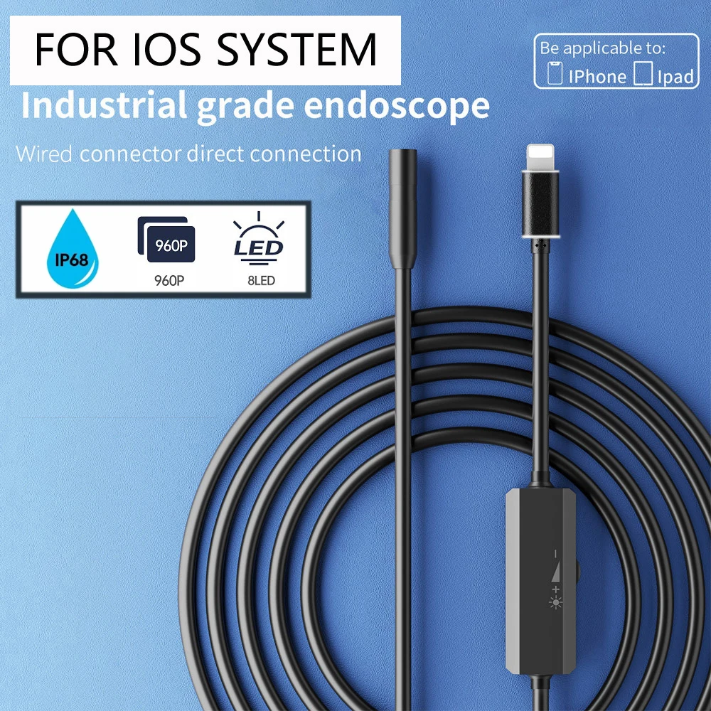 Industrial-Endoscope-HD960P-Wired-Camera-Direct-Connect-with-IPhone ...