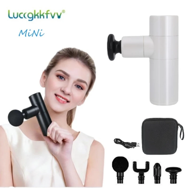 Mini Hand Held Electric Muscle Massage Gun Usb Charging Deep Tissue ...