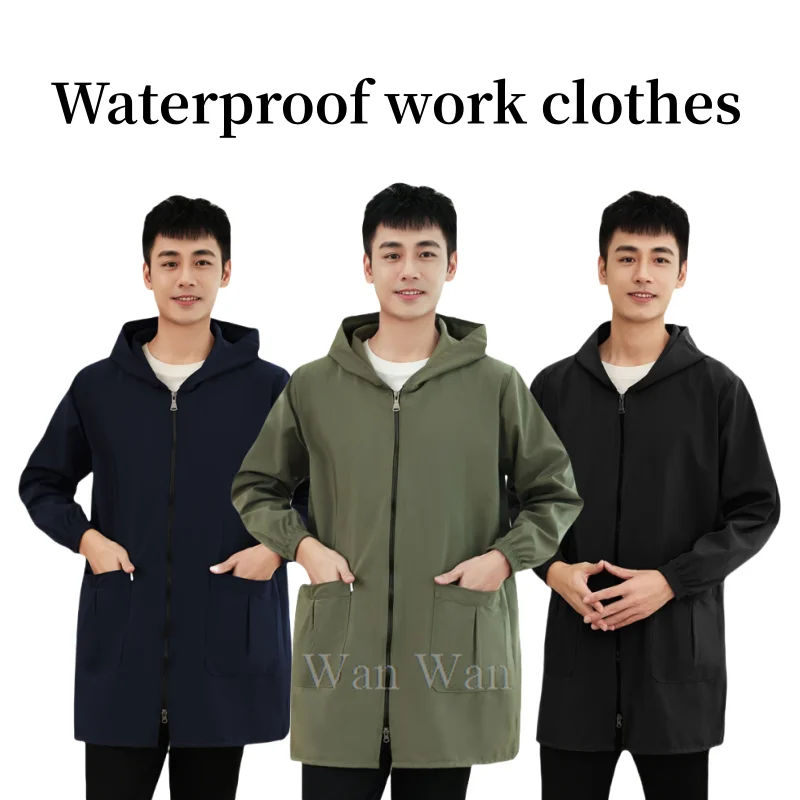 Men-s-Work-Clothes-Pet-Dog-Grooming-Clothes-Waterproof-Anti-Hair-Smock ...