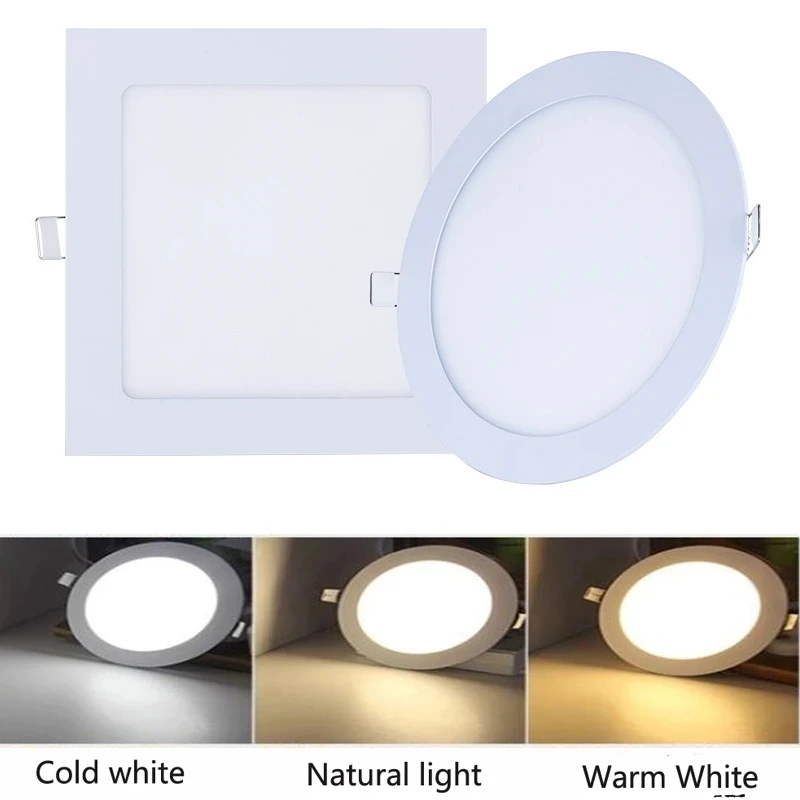 Ultra Thin Led Panel Lights Recessed Led Ceiling Light Spot Down Light ...