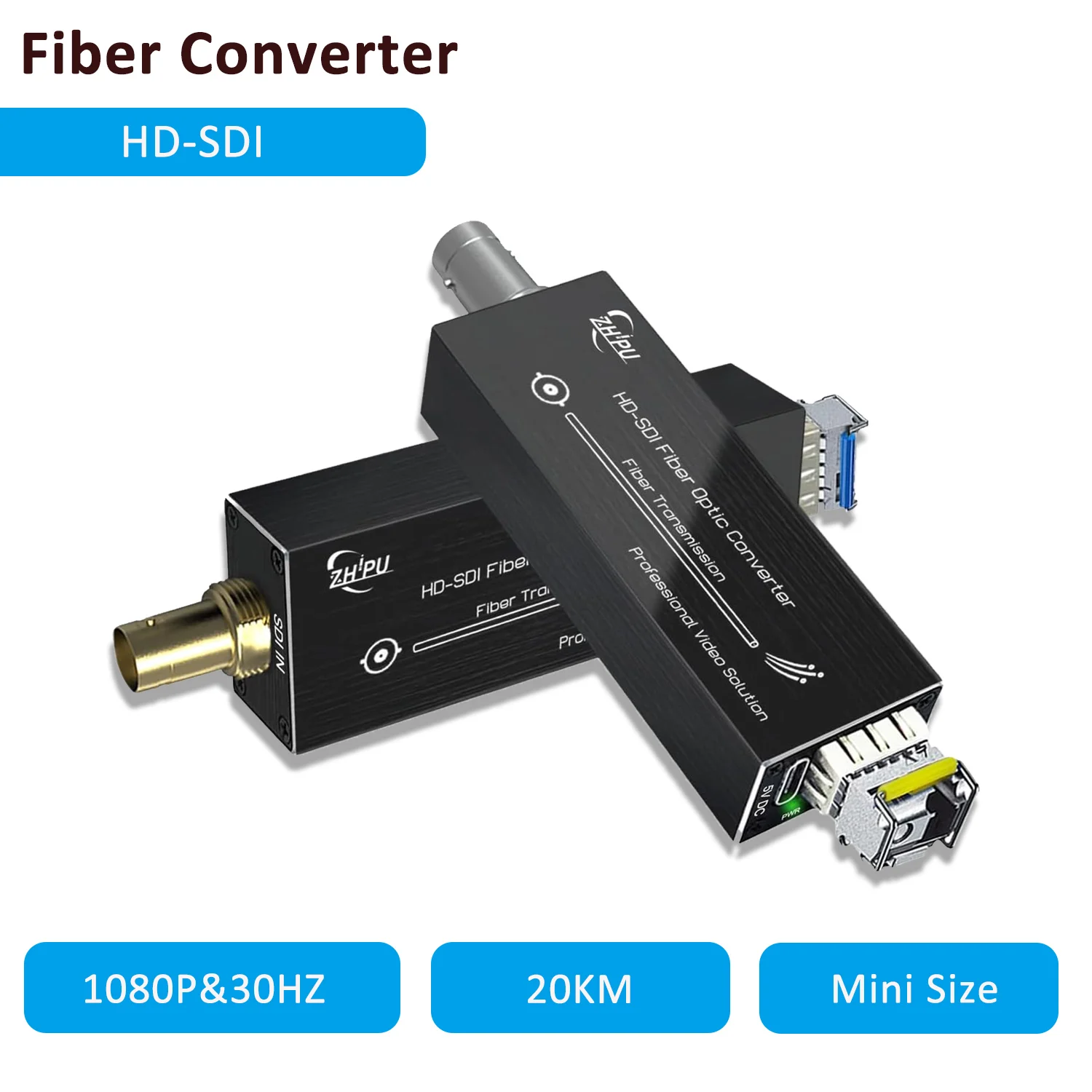 Mini-HD-1080P-30HZ-SDI-Fiber-Extender-with-SFP-Moudle-SDI-Video-Optical ...