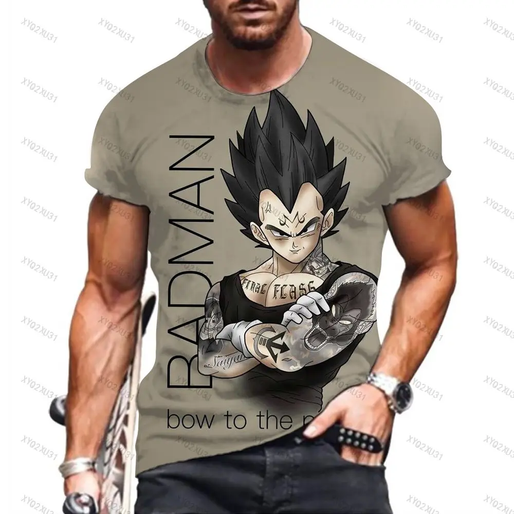 Dragon Ball Z Children's T-shirt Tops Vegeta Men Essentials Hip Hop ...