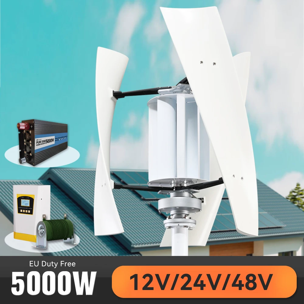 Windm-hlen-turbine-5kW-2kW-48V-24V-12V-3-Blatt-Vertikalachse ...
