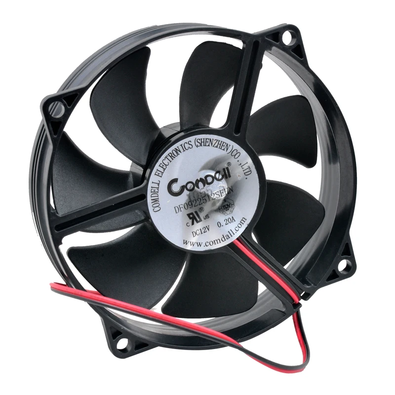 DF0922512SEHN 92mm 80mm fan 92x92x25mm 80x80x25mm DC12V 0.20A 2pin ...