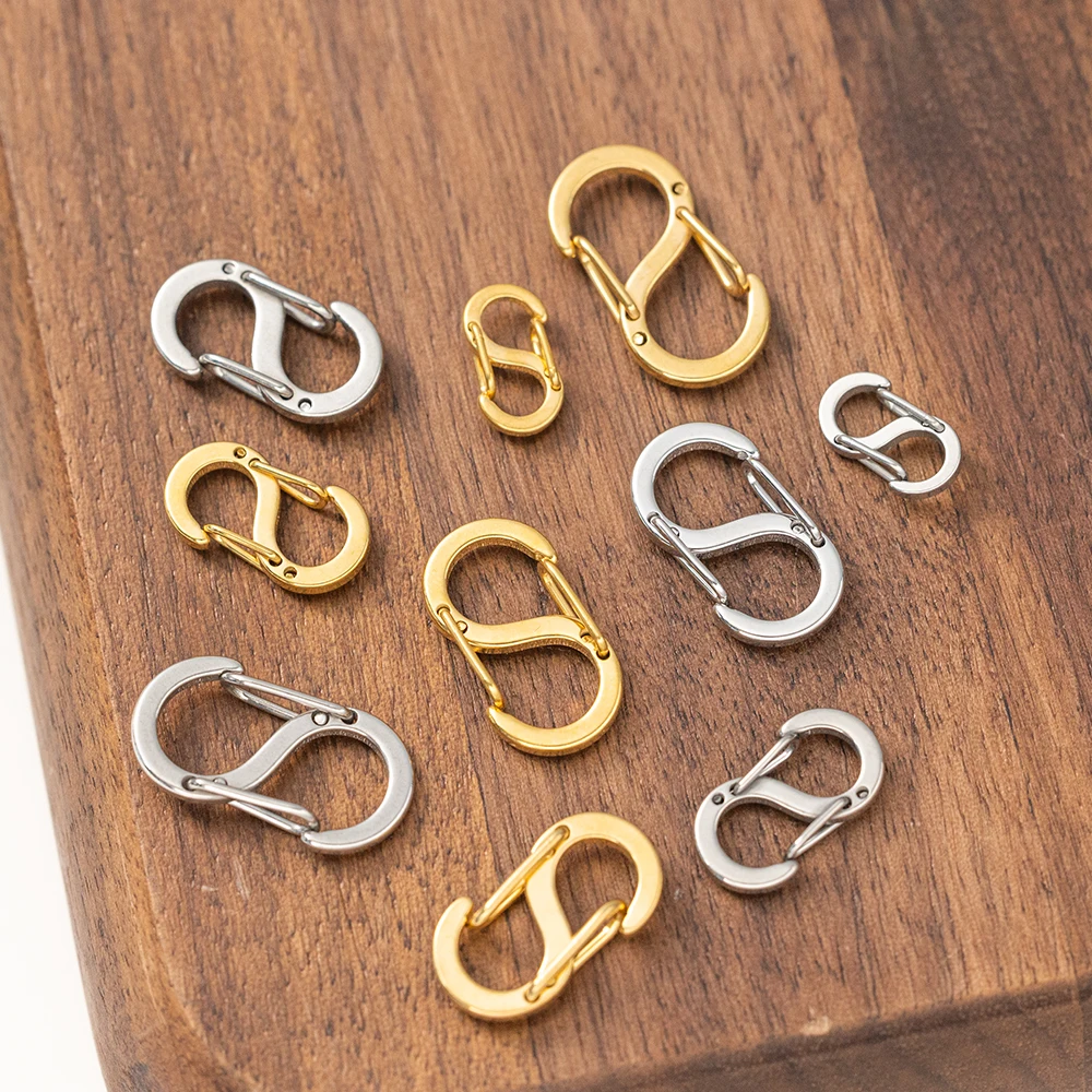 1pc-Stainless-Steel-11-16-18-19-22mm-Double-Lock-Buckle-Carabiner-Clips ...