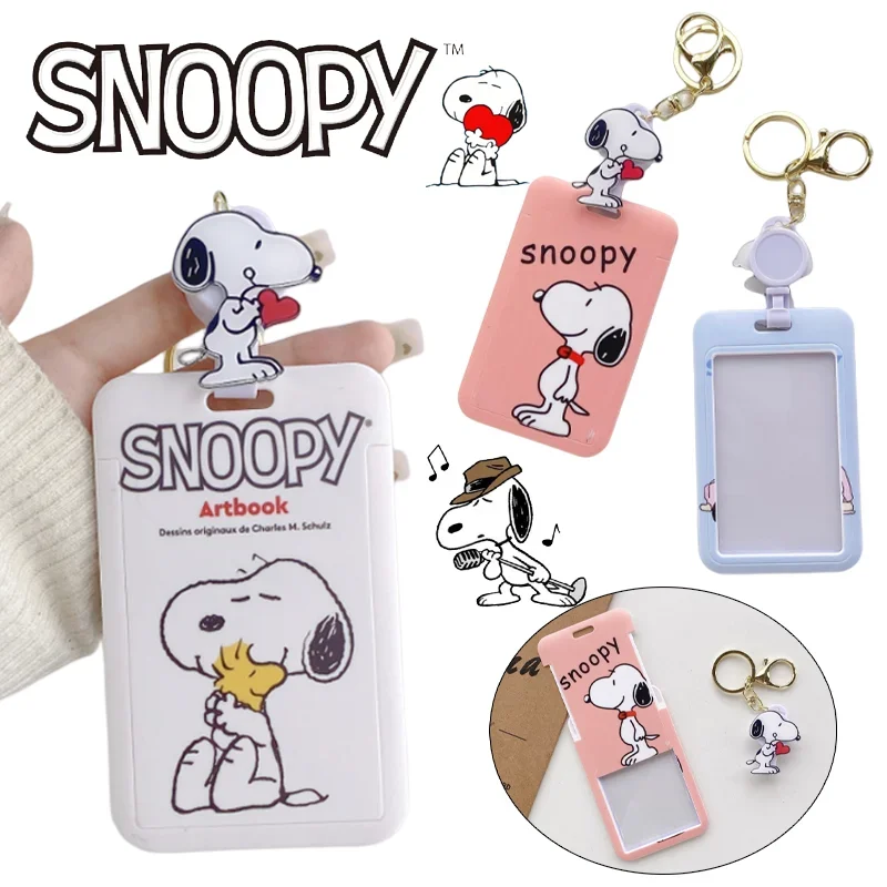 Snoopy-Cartoon-Business-Card-Holder-Badge-Student-ID-Credit-Bank ...