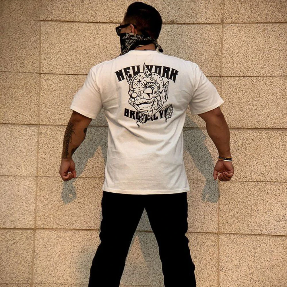Harajuku Hip Hop Men Streetwear Letter Nuclear Explosion West Coast ...