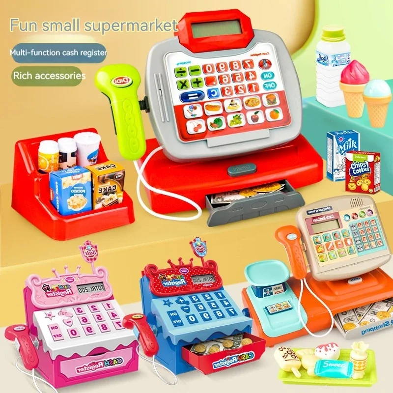 New-Children-Play-House-Simulation-Supermarket-Cash-Register-Toys-Baby ...